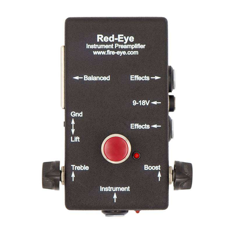 Strait Music - Fire-Eye Red-Eye Acoustic Preamp with Boost and DI Out